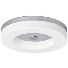 LINDBY Ringförmige LED-Deckenlampe Shania - chrom, weiß satiniert