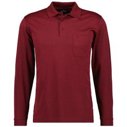 Ragman Soft Knit Polo Knopf Langarm Herren Poloshirt