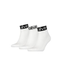 Calvin Klein CK Men Quarter 3P Logo Welt Herren Socken One size