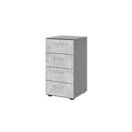 Hammerbacher Schrank V924S4/G/M/BS Grau 40 x 42 x 74,6 cm