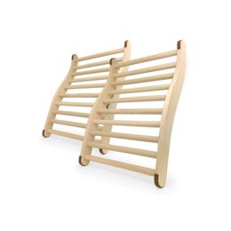 Gravidus Sauna-Rückenlehne 2er Set Rückenlehne ergonomische S-Form Sauna & Infrarotkabine