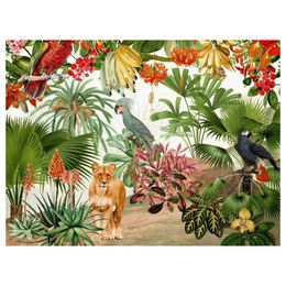 Platzset, raxxa Premium-Platzset"Wilde Tiere im exotischen Dschungel"