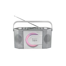Soundmaster RCD1755SI tragbares UKW-PLL Radio CD-Player MP3 Kopfhöreranschluss UKW-Radio