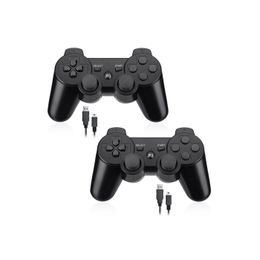 ombar 2 Stück Bluetooth Gamepad für PS3 PlayStation-Controller (2 St.