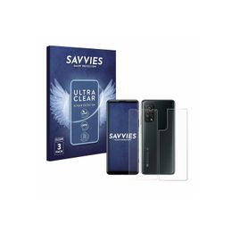 Savvies Schutzfolie für Sony Xperia 5 II (Display+Rückseite)