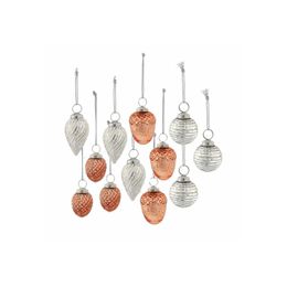 Mirabeau Christbaumschmuck Weihnachtsschmuck 12er Set Lynette bunt (12-tlg)