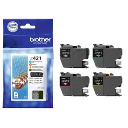 Brother LC421 VAL, Black, Cyan