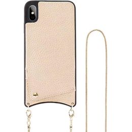 SWEET ACCESS Case mit Handykette für iPhone X/XS in Beige