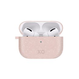 Xqisit Etui ECO Skin Case Cover Schutz-Hülle Pink Headset (passend für Ladecase Apple AirPods Pro Bluetooth Ohrhörer Kopfhörer)