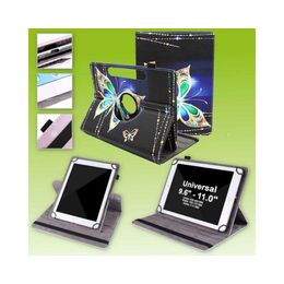 Wigento Tablet-Hülle Für Samsung Galaxy Tab S9 / S9 FE 360 Grad Uni Motiv12 Tablet Tasche