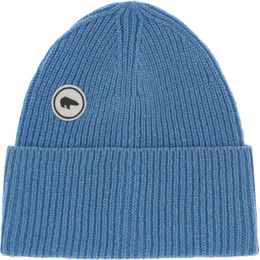 Eisbär® Beanie, Strick, Kaschmir, Logo-Patch, für Damen, blau, OneSize