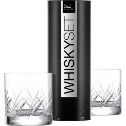 Eisch Whiskyglas GENTLEMAN, Kristallglas, Handarbeit, geschliffen, 400 ml, 2-teilig, Made in Germany, weiß