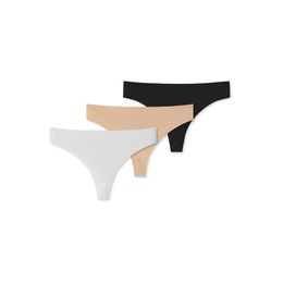 Schiesser Thong ' Invisible Soft ' female Beige, Black, White size 40