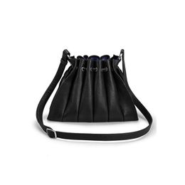 Gretchen Schultertasche Fan Shoulderbag, in modischer Fächer-Optik, blau|schwarz