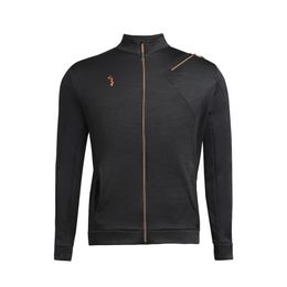 Campus Sutra Sweatjacke Herren Gr&ouml;&szlig;e L orange / schwarz