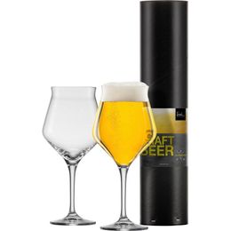 Eisch Bierglas CRAFT BEER EXPERTS, Kristallglas, 2-teilig, 435 ml, weiß