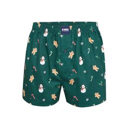 Happy Shorts Boxer shorts ' XMAS ' male Green size S