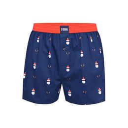 Happy Shorts Boxer ' XMAS ' Herren Gr&ouml;&szlig;e XL dunkelblau