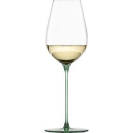 Eisch Champagnerglas INSPIRE SENSISPLUS, Kristallglas, die Veredelung der Stiele erfolgt in Handarbeit, 400 ml, 2-teilig, grün