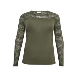 Kaffe CURVE Shirt 'laura' Damen Gr&ouml;&szlig;e S oliv