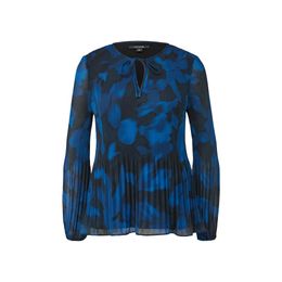 comma, COMMA Bluse Damen Gr&ouml;&szlig;e XS blau / schwarz