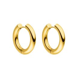 PURELEI Paar Creolen Schmuck Geschenk Glamorous Ohrringe, 2147-Earring-Glamorous, gelb|goldfarben