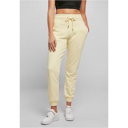 Urban Classics Stoffhose Damen Ladies Organic High Waist Sweat Pants (1-tlg), gelb