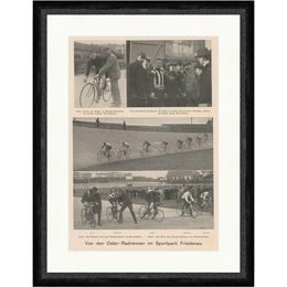 OTTO Kunstdruck Von den Oster-Radrennen im Sportpark Friedenau Fahrräder F_Vintage 006, (1 St)