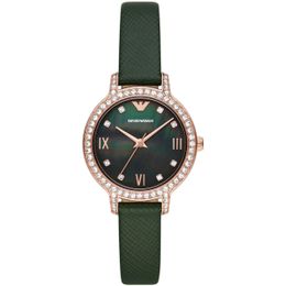 Quarzuhr Emporio Armani "AR11577" Armbanduhren grün Damen Quarzuhren