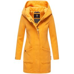 Marikoo Damen Hochwertiger Wintermantel Mantel Trenchcoat Mit Kapuze Maikoo