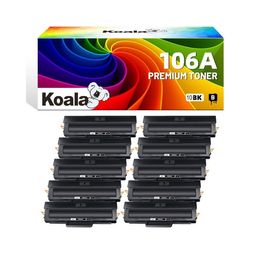 Koala Tonerkartusche 10PK HP 106A W1106A Toner Schwarz für Laser MFP 135wg 107a 137fwg