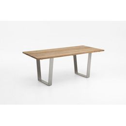 Niehoff GARDEN Gartentisch Niehoff Noah Tisch Edelstahl Trapezkufe/Teak 160x95 cm bis 260x95 cm (1)