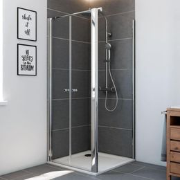 Breuer Pendeltür 'Elana 6' für Seitenwand alufarben 90 x 200 cm
