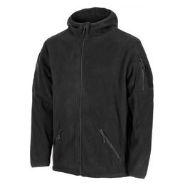 MFH Fleecejacke Tactical schwarz, Gr&ouml;&szlig;e 3XL