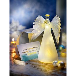 Geschenkset LED-Engel "Grazia" mit Grußkarte