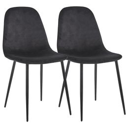 Vcm 2er Esszimmerstühle skandinavischer gepolsterter Küchenstuhl Stühle Esszimmer Esstischtisch Rückenlehne Fiolo