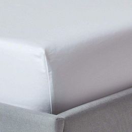 Spannbettlaken ägyptische Baumwolle Fadenzahl 1000 weiß, 100 x 200cm - Weiß - Homescapes