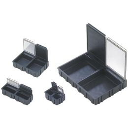 100 Stück Wetec SMD-Klappbox, esd, 16 x 12 x 15 mm, klein, transparent