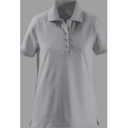 CR&Eacute;ATION L Damen Poloshirt mit Seitenschlitzen grau Gr&ouml;&szlig;e 50