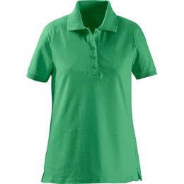 CR&Eacute;ATION L Damen Poloshirt mit Seitenschlitzen gr&uuml;n Gr&ouml;&szlig;e 44