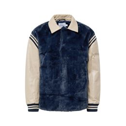 TOPMAN Jacke 'Varsity' Herren Größe M beige / navy