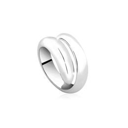 NENALINA Fingerring Wickelring Spiral Fingerschmuck 925 Silber, silberfarben