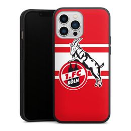 DeinDesign iPhone 13 Pro Max Handy Premium Silikon H&uuml;lle Handyh&uuml;lle schwarz Case Official Licensed Product Coat Of Arms 1. Fc K&ouml;ln Silikon Premium Case