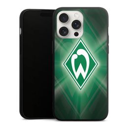 DeinDesign iPhone 15 Pro Max Handy Premium Silikon H&uuml;lle Handyh&uuml;lle schwarz Case Sv Werder Bremen Coat Of Arms Official Licensed Product Silikon Premium Case