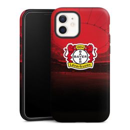 DeinDesign iPhone 12 mini Handy Panzer Handyh&uuml;lle robuste Outdoor H&uuml;lle Schutzh&uuml;lle matt Bayer 04 Leverkusen Official Licensed Product Stadium Tough Case