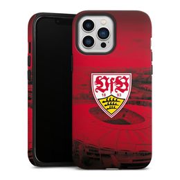DeinDesign iPhone 13 Pro Max Handy Panzer Handyh&uuml;lle robuste Outdoor H&uuml;lle Schutzh&uuml;lle matt Vfb Stuttgart Official Licensed Product Stadium Tough Case
