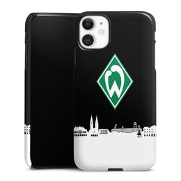 DeinDesign iPhone 11 Handy Premium Case Smartphone Handyh&uuml;lle Schutzh&uuml;lle gl&auml;nzend Skyline Sv Werder Bremen Official Licensed Product Premium Case