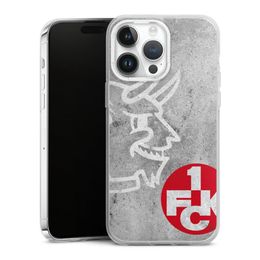DeinDesign iPhone 14 Pro Max Handy Silikon H&uuml;lle Case transparent Handyh&uuml;lle 1. Fck Devil 1. Fc Kaiserslautern Silikon Case