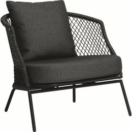Stern Odea Lounge-Sessel Aluminium schwarz matt