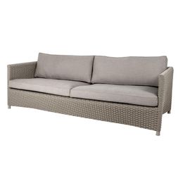 Cane-Line Diamond 3-Sitzer Sofa Rope/Natte Taupe inkl. Kissenset